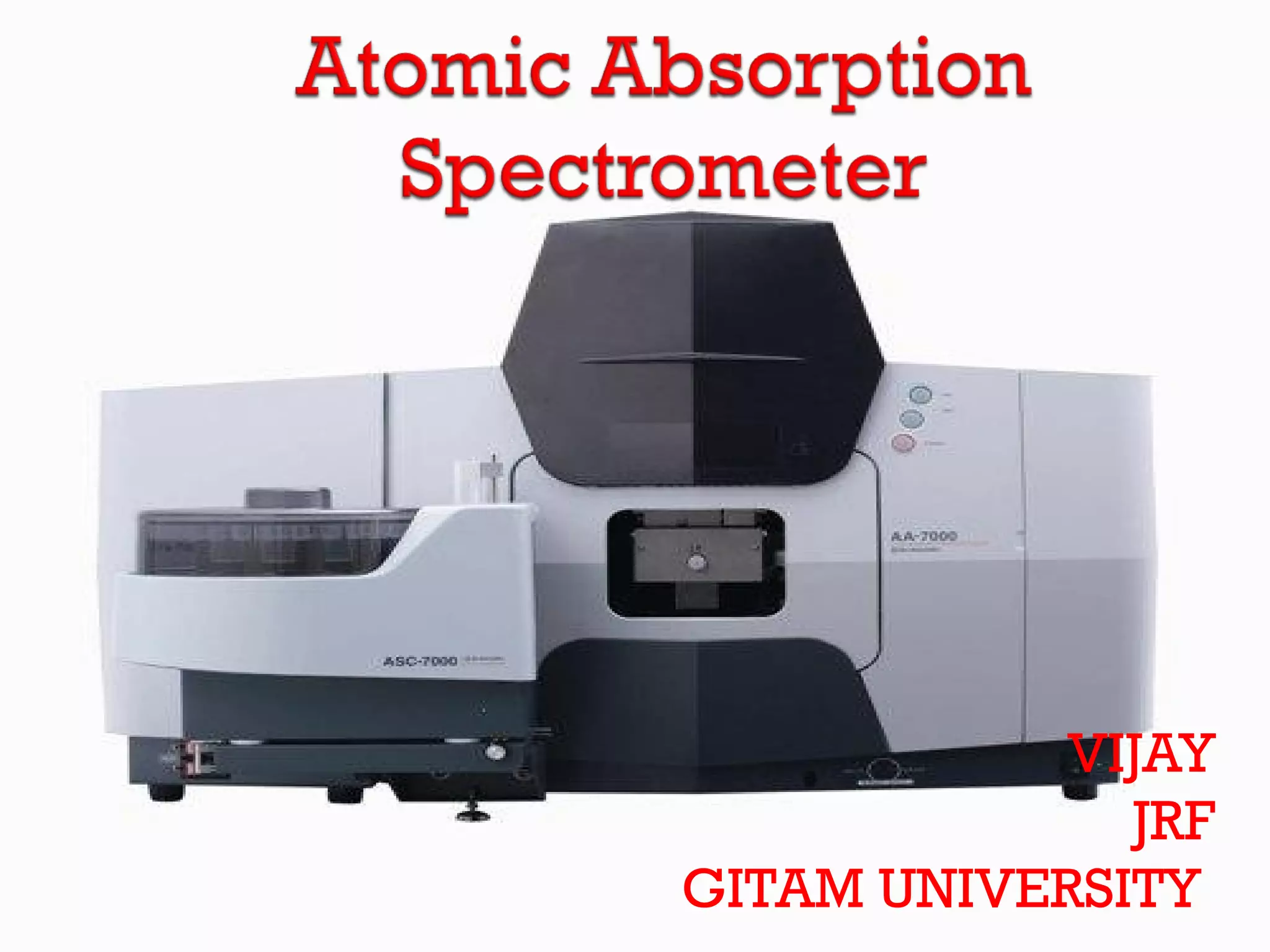 Atomic absorption spectrometer | PPT