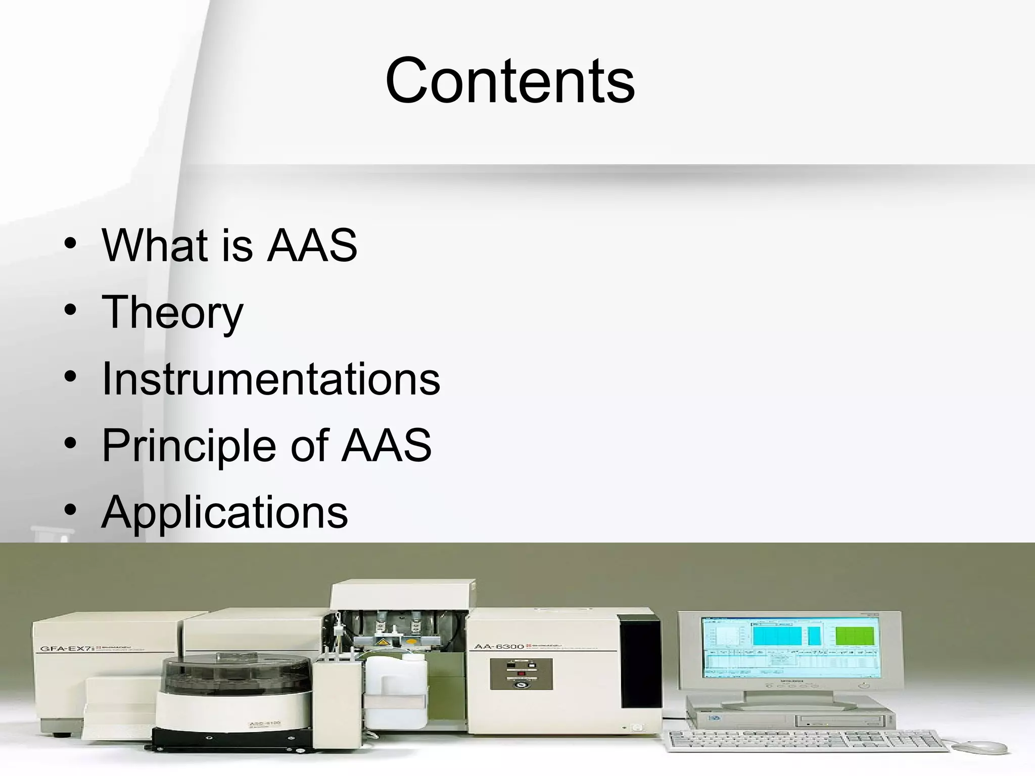 Atomic absorption spectrometry (aas) | PPT