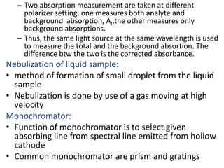 Atomic absorption spectrophotometry | PPTX