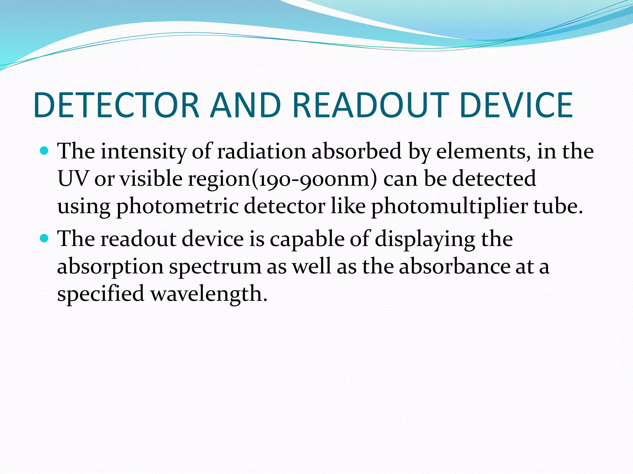 Atomic absorption spectrophotometry | PPTX
