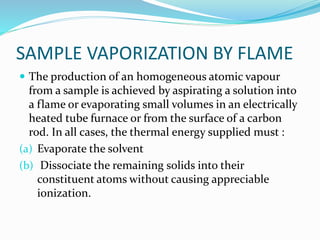 Atomic absorption spectrophotometry | PPTX | Chemistry | Science