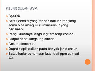 Atomic absorption spectrophotometry (aas) | PPTX