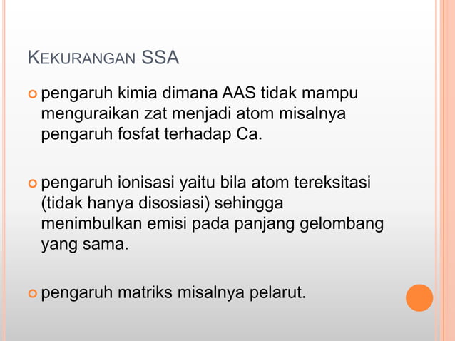 Atomic absorption spectrophotometry (aas) | PPTX