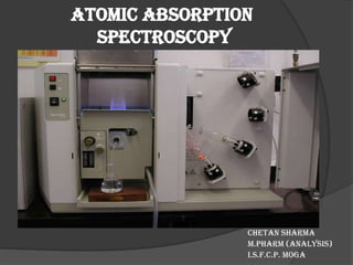 Atomic absorption spectroscopy | PPTX