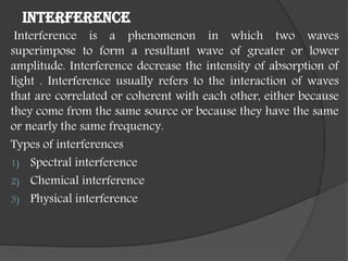 Atomic absorption spectroscopy | PPTX
