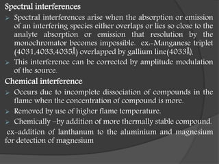 Atomic absorption spectroscopy | PPTX