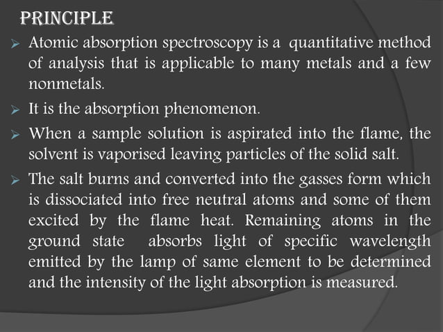 Atomic Absorption Spectroscopy Pptx