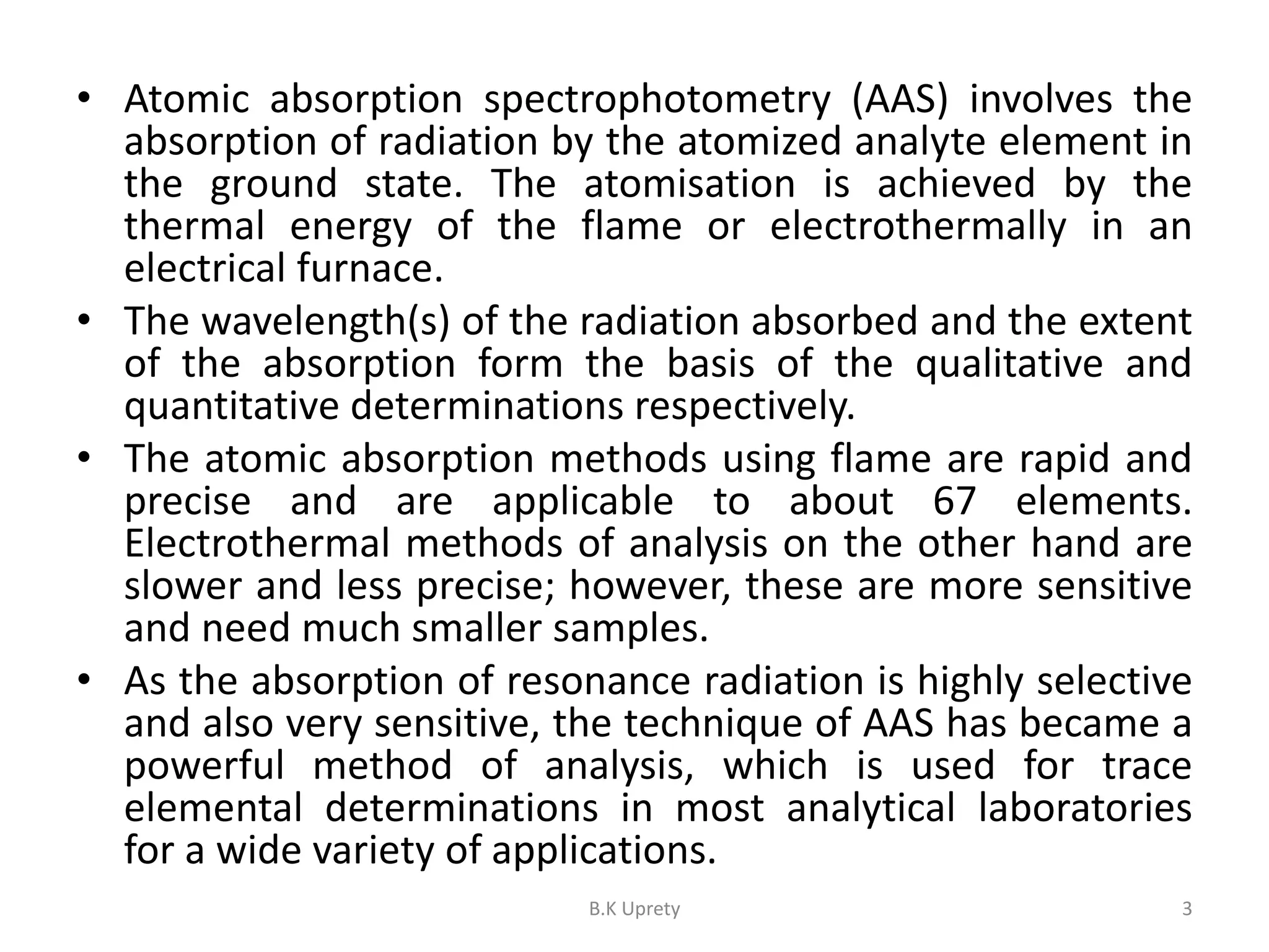 Atomic Absorption Spectroscopy Ppt