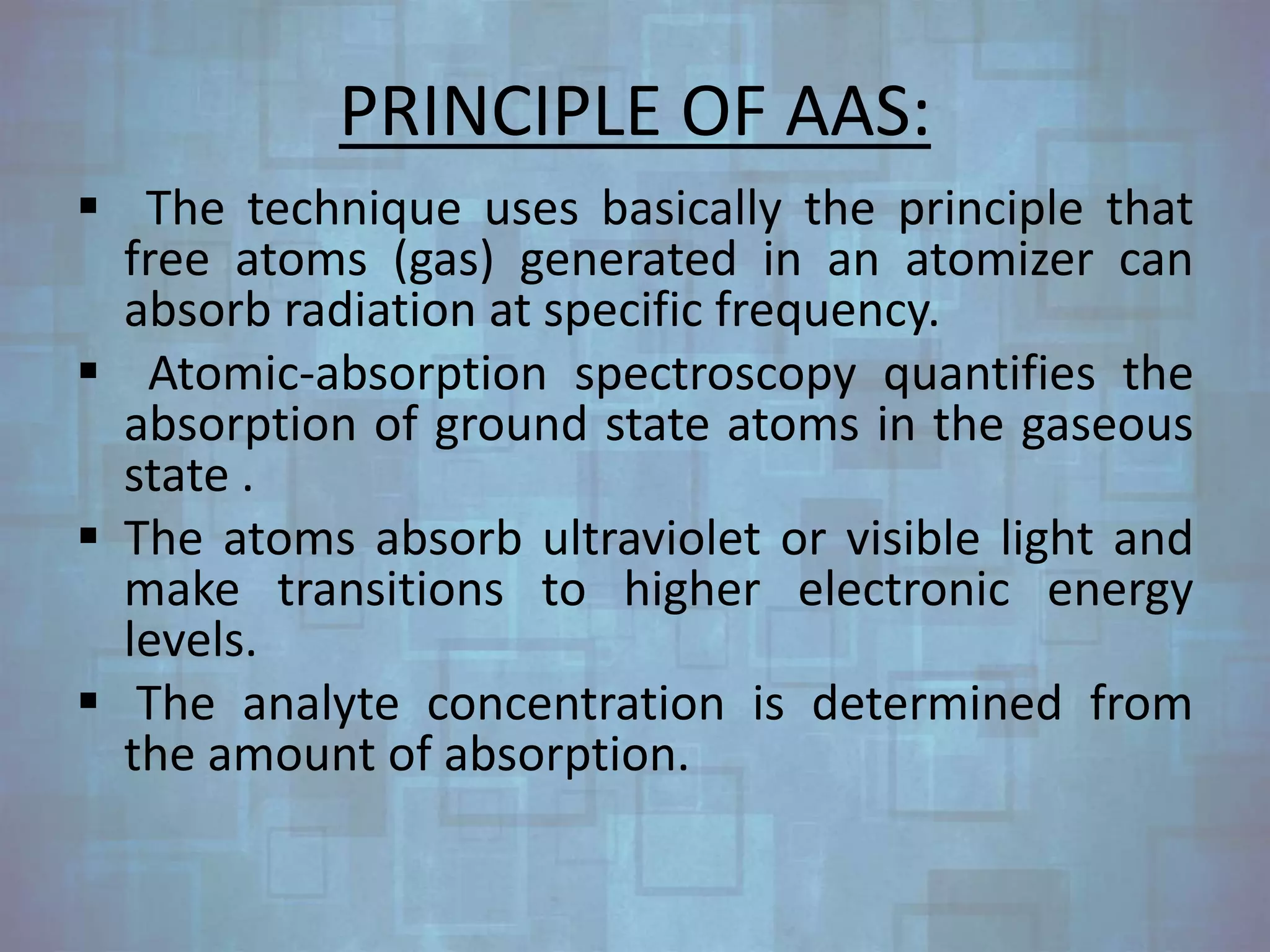Atomic absorption spectroscopy | PPTX | Chemistry | Science