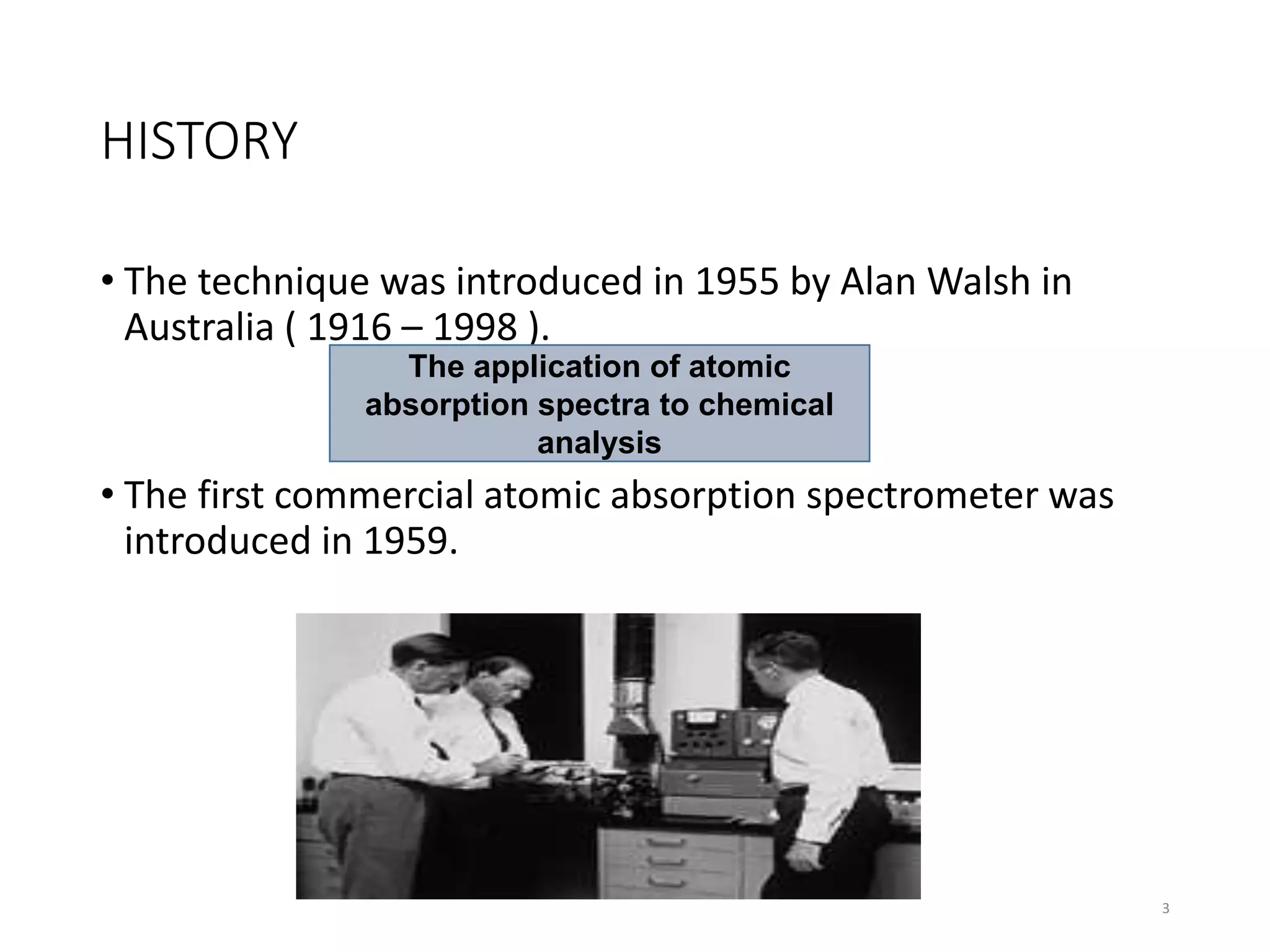 Atomic absorption spectroscopy, History, atomization techniques, and ...