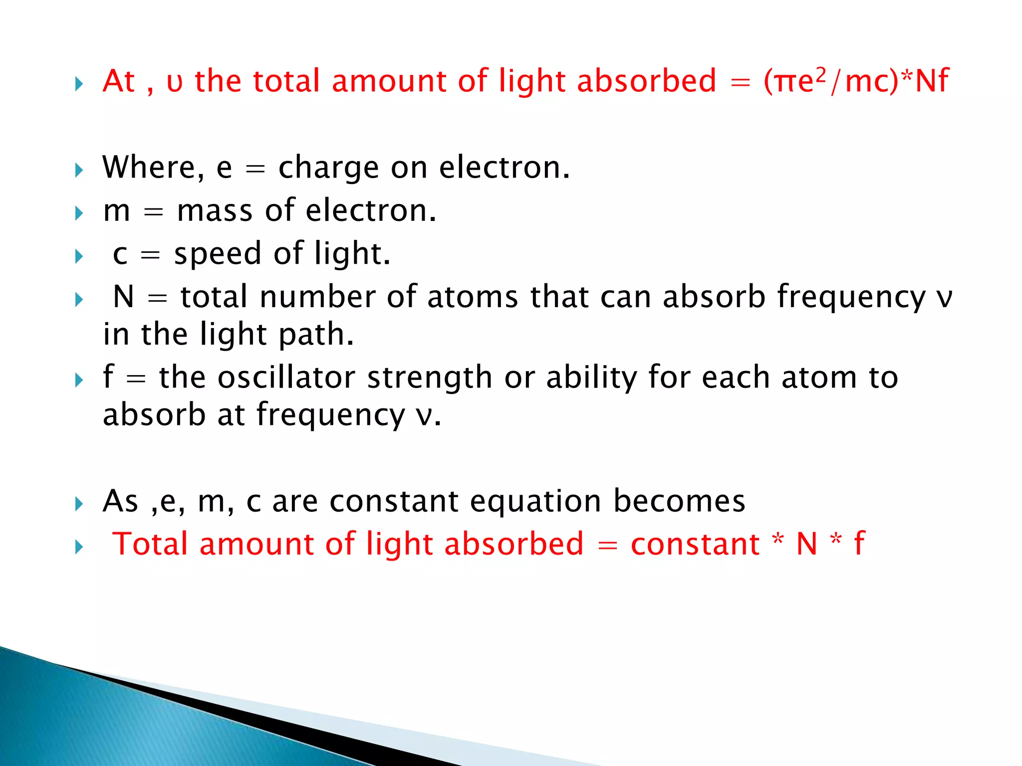 Atomic absorption spectroscopy | PPTX