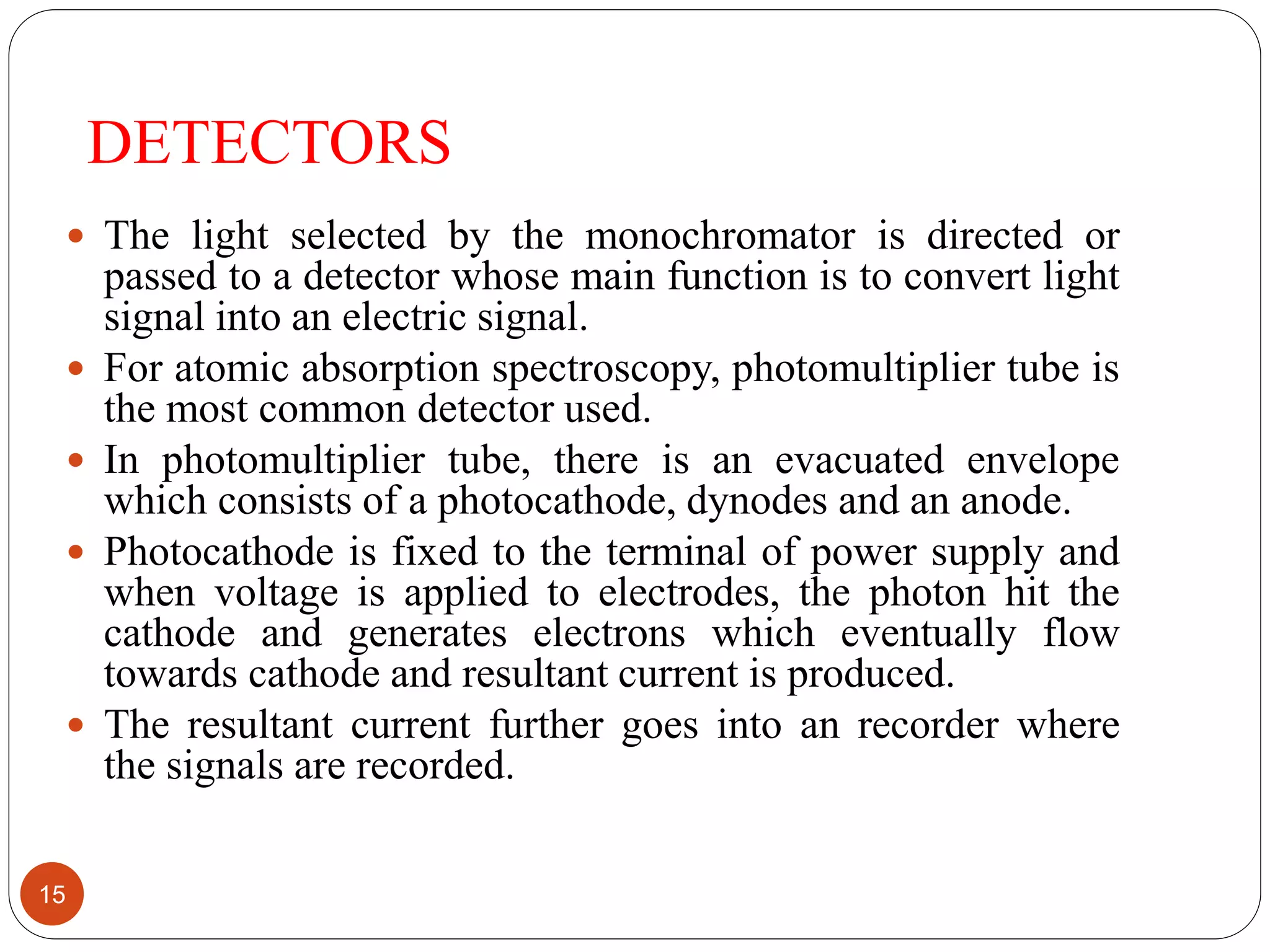 Atomic absorption spectroscopy | PPTX