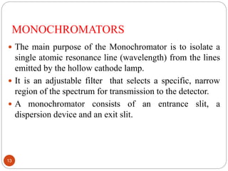 Atomic absorption spectroscopy | PPTX