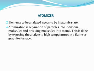 Atomic absorption spectroscopy | PPT