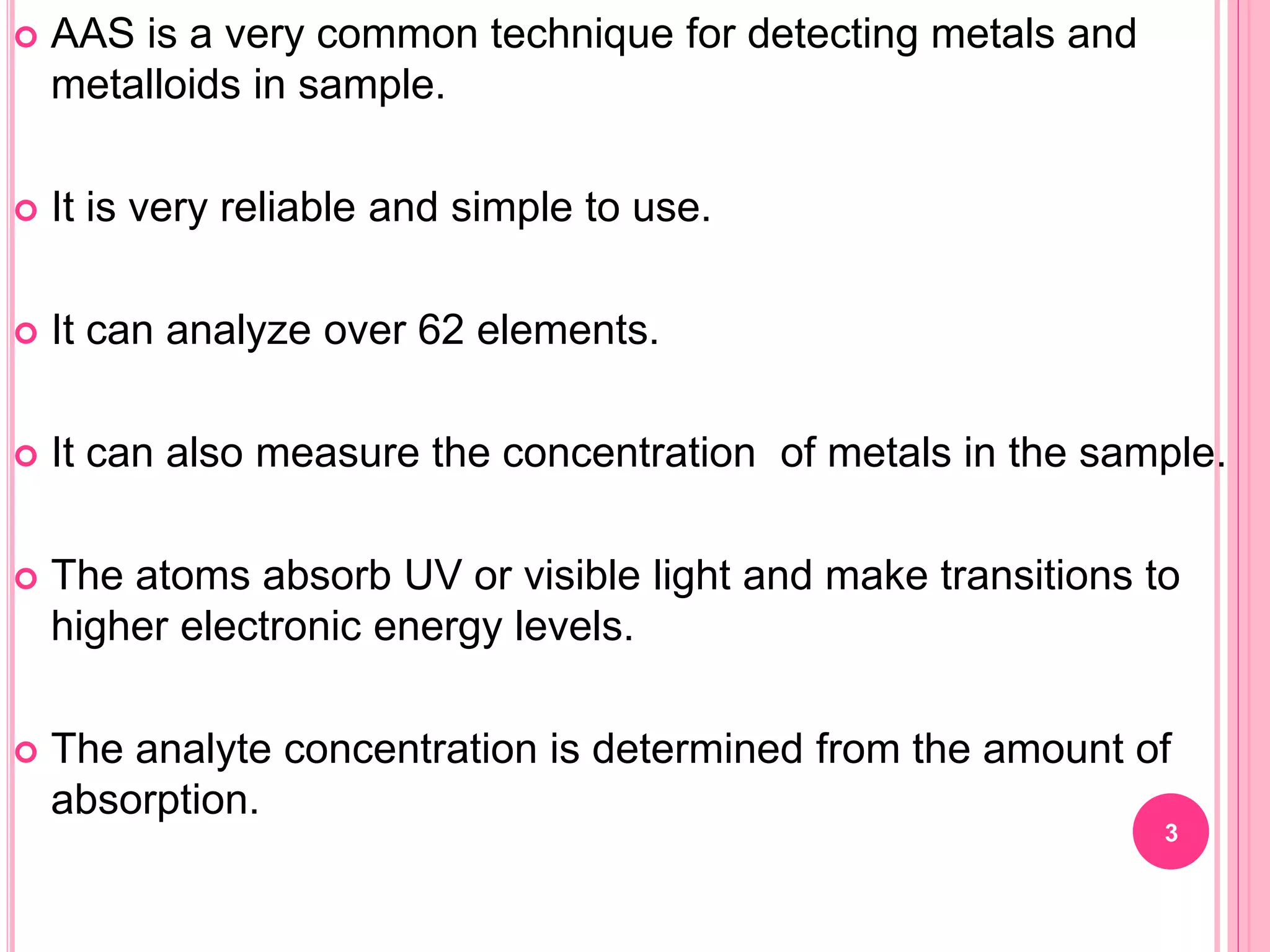 Atomic absorption spectroscopy | PPTX