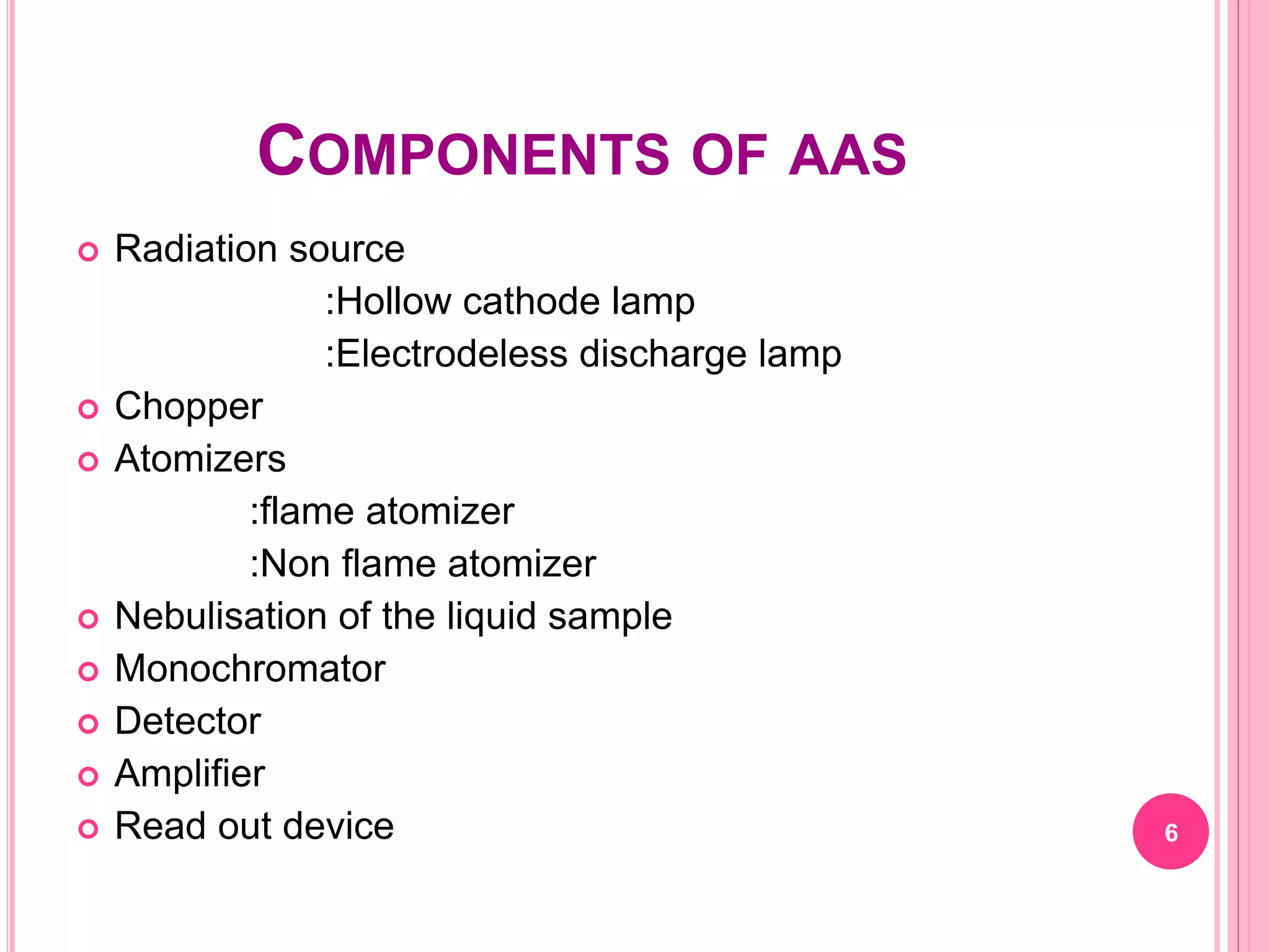 Atomic absorption spectroscopy | PPTX