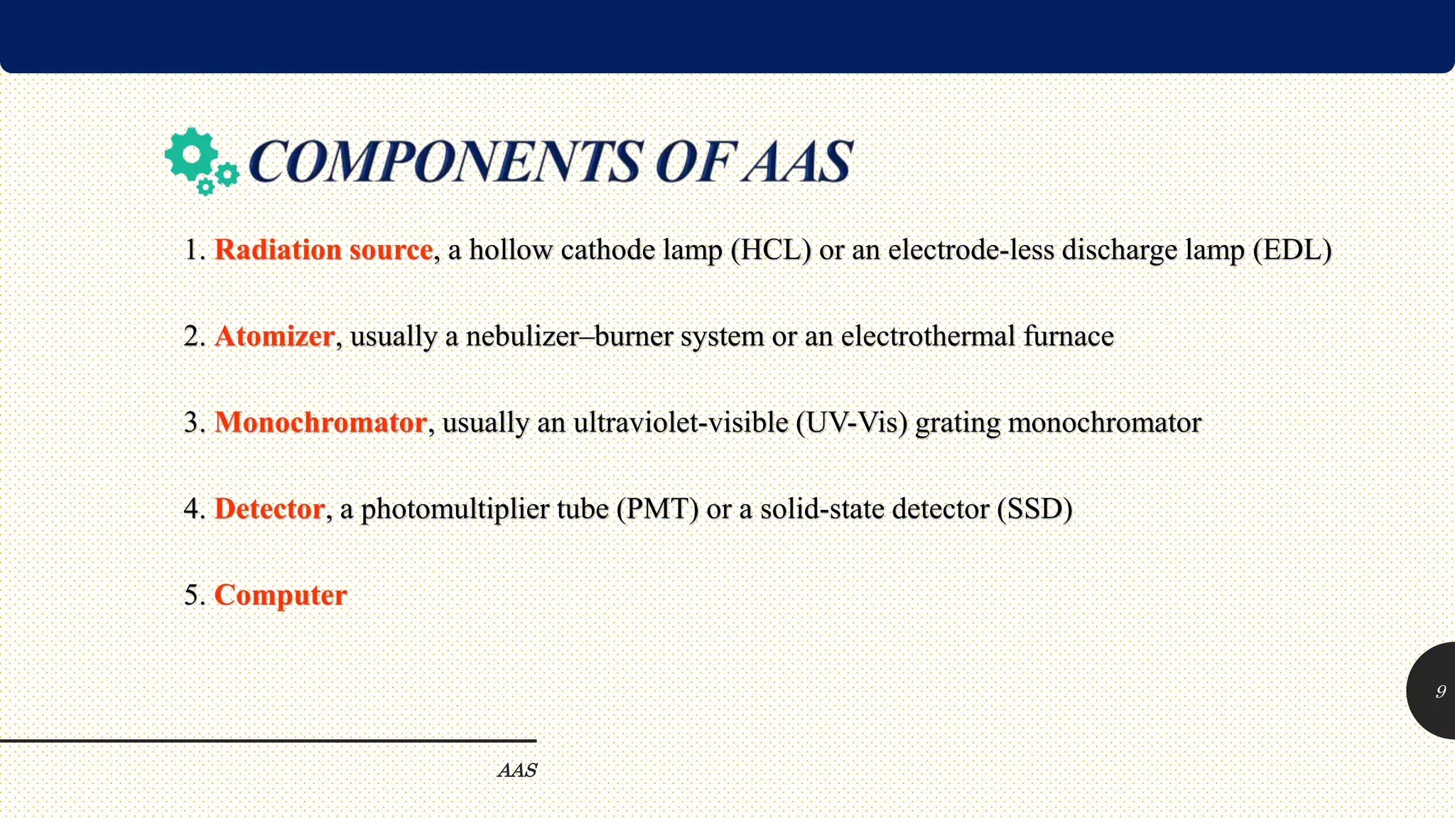 Atomic absorption spectroscopy | PPTX