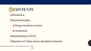 Atomic absorption spectroscopy | PPT