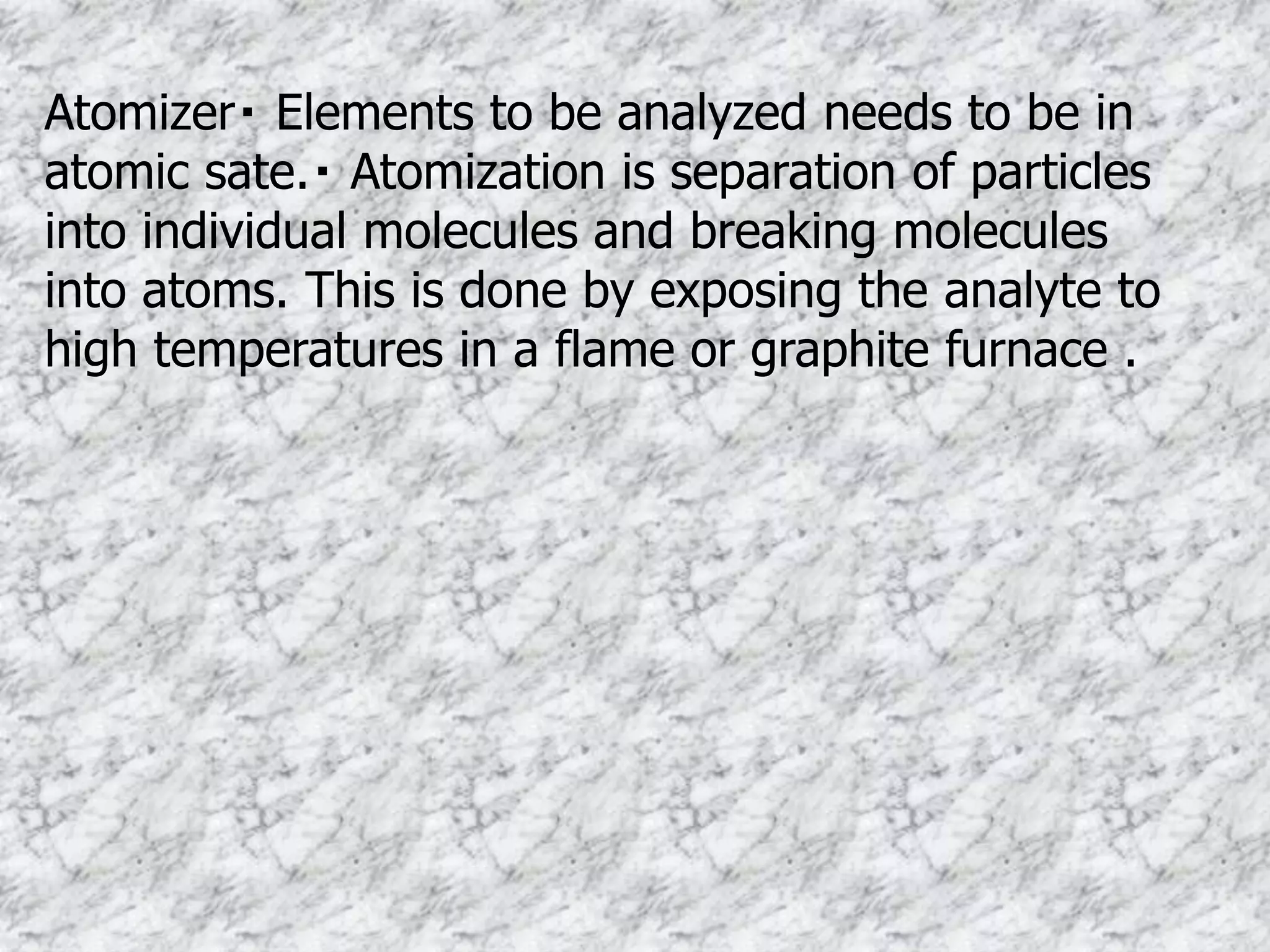 Atomic absorption spectroscopy | PPTX