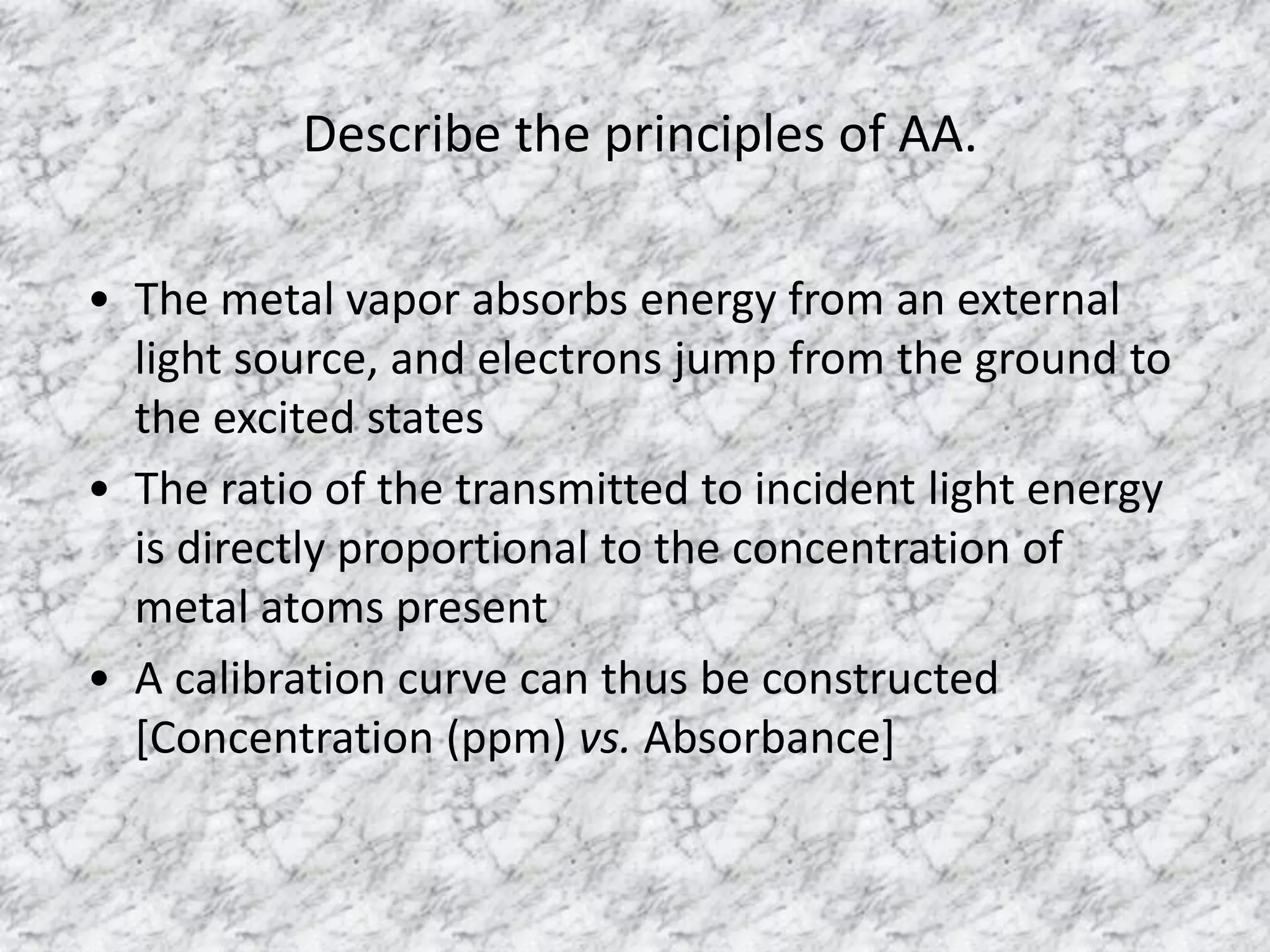 Atomic absorption spectroscopy | PPTX