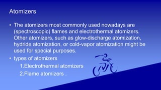 Atomic absorption spectroscopy | PPTX