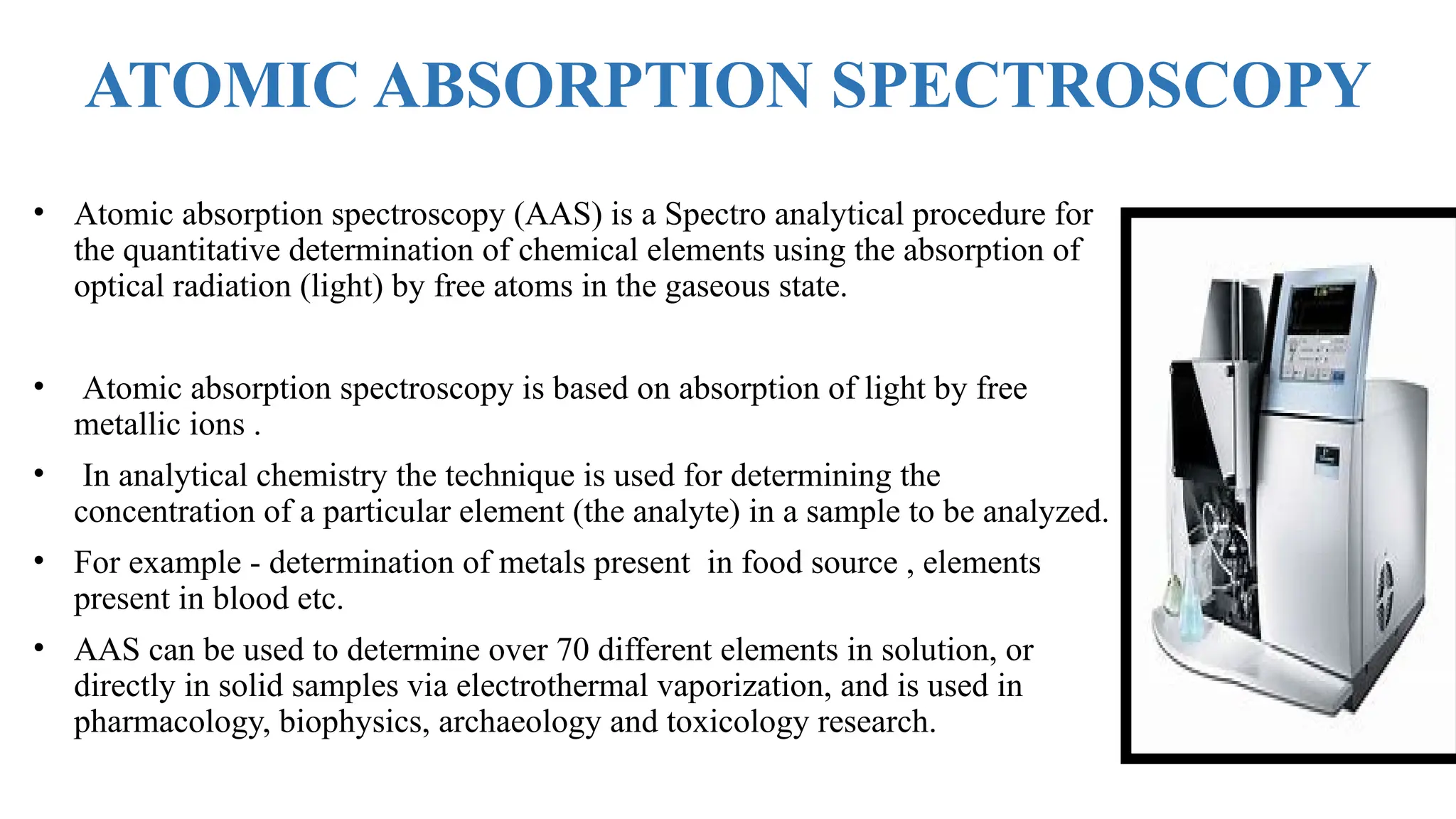 Atomic Absorption Spectroscopy: Principles, Techniques, and ...