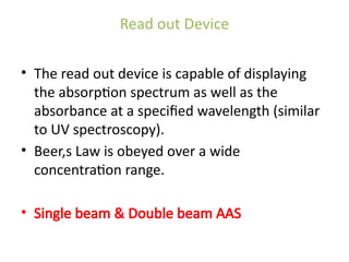 Atomic Absorption Spectroscopy.pptx..... | PPT