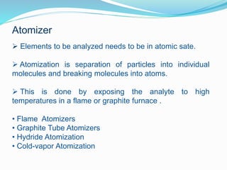 Atomic absorption spectroscopy- AAS | PPTX