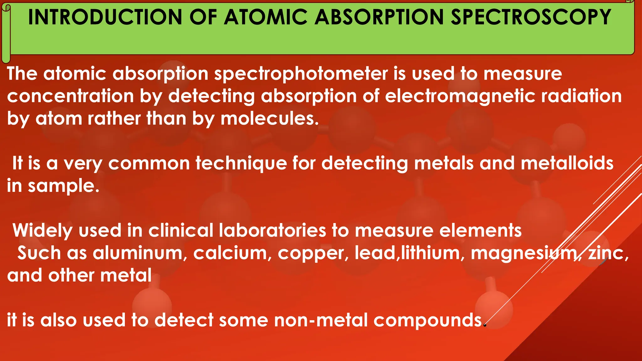 ATOMIC ABSORPTION SPECTROSCOPY -- by Chinmyee Saha,PhD scholar ,RKU 23 ...