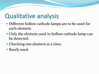 Atomic absorption spectroscopy | PPTX