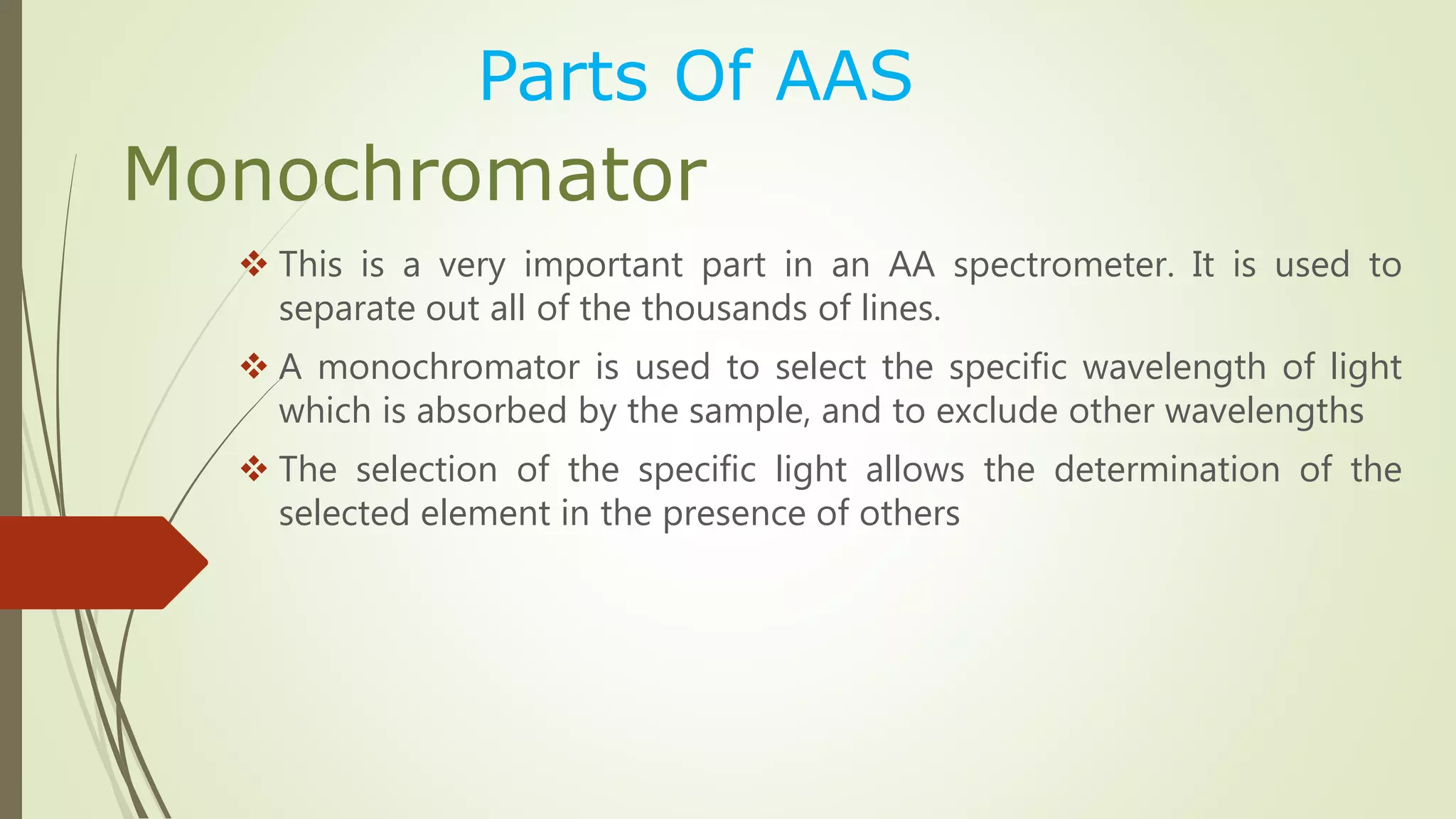 Atomic absorption spectroscopy (aas) | PPTX