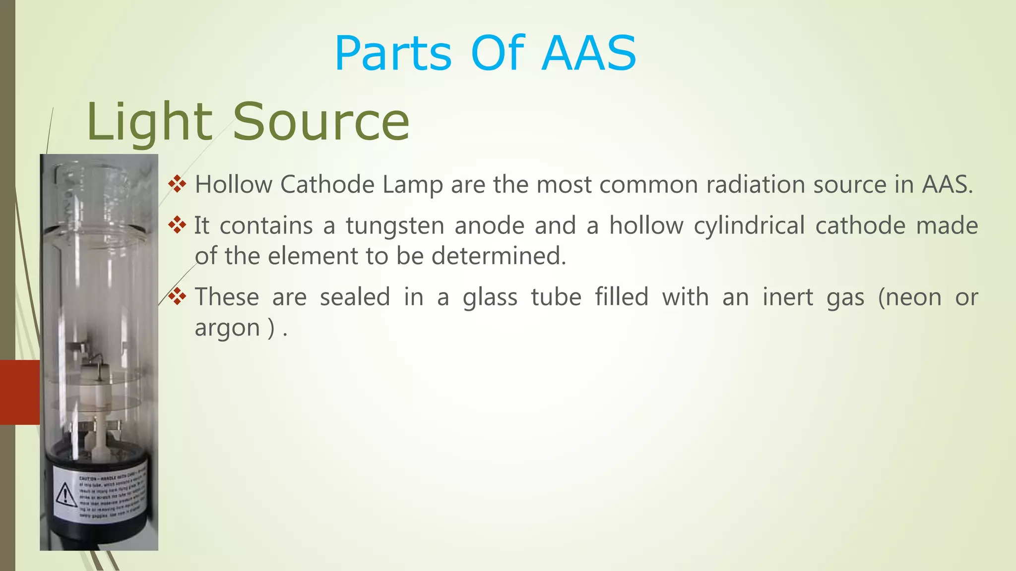 Atomic absorption spectroscopy (aas) | PPTX