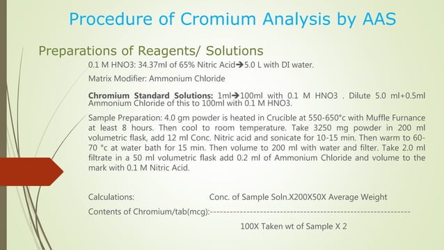 Atomic absorption spectroscopy (aas) | PPTX | Chemistry | Science