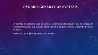 Atomic absorption spectroscopy (aas) | PPTX