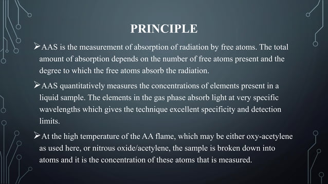 Atomic Absorption Spectroscopy (AAS) | PPT