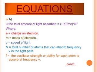 ATOMIC ABSORPTION SPECTROSCOPY | PPTX