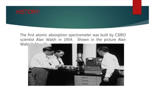 Atomic absorption spectroscopy | PPTX