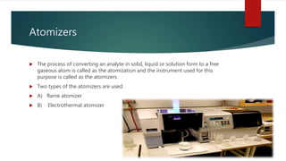 Atomic absorption spectroscopy lec | PPTX