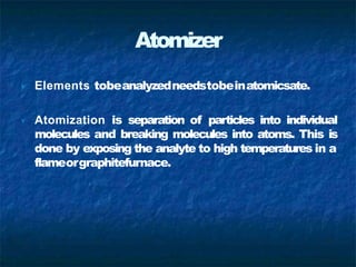 Atomic absorption spectroscopy pptx | PPT