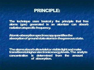 Atomic absorption spectroscopy pptx | PPT