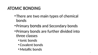 ATOMIC AND IONIC BONDING AND CRYSTALSTRUCTURE-LECTURE3-4.pptx