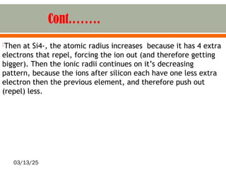 Atomic and Ionic Radii, Bond length and Measurement of Radius.ppt