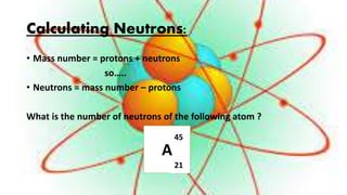 Atomic and mass number | PPTX