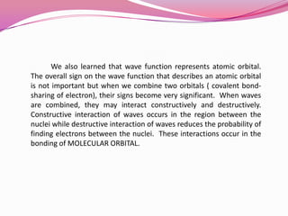 Atomic and molecular orbitals | PPTX