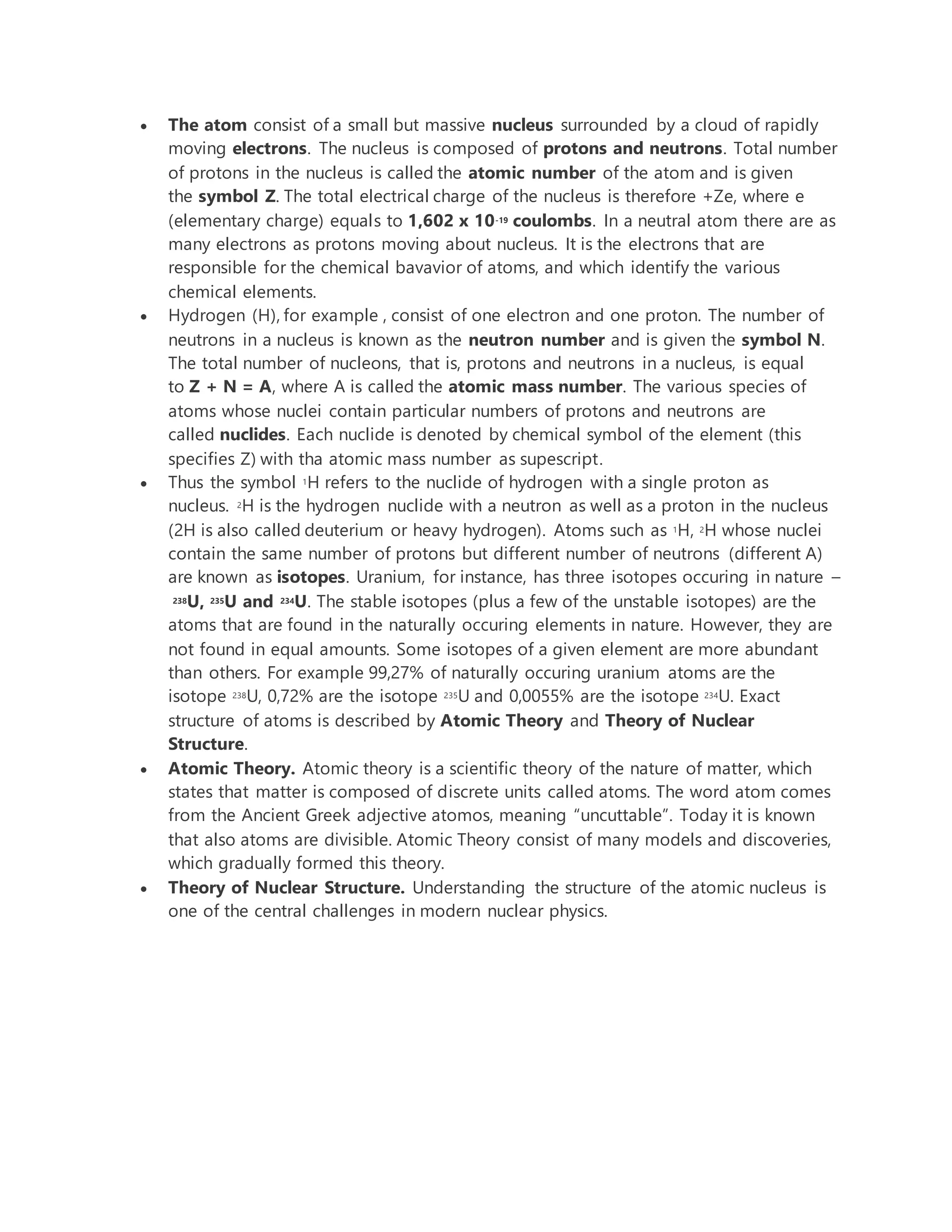 Atomic and nuclear physics | DOCX