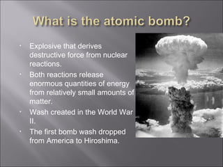 Atomic Bomb | PPT | Arms & Ammunition | Sensitive Topics