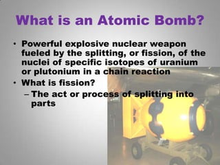 Atomic Bomb | PPTX