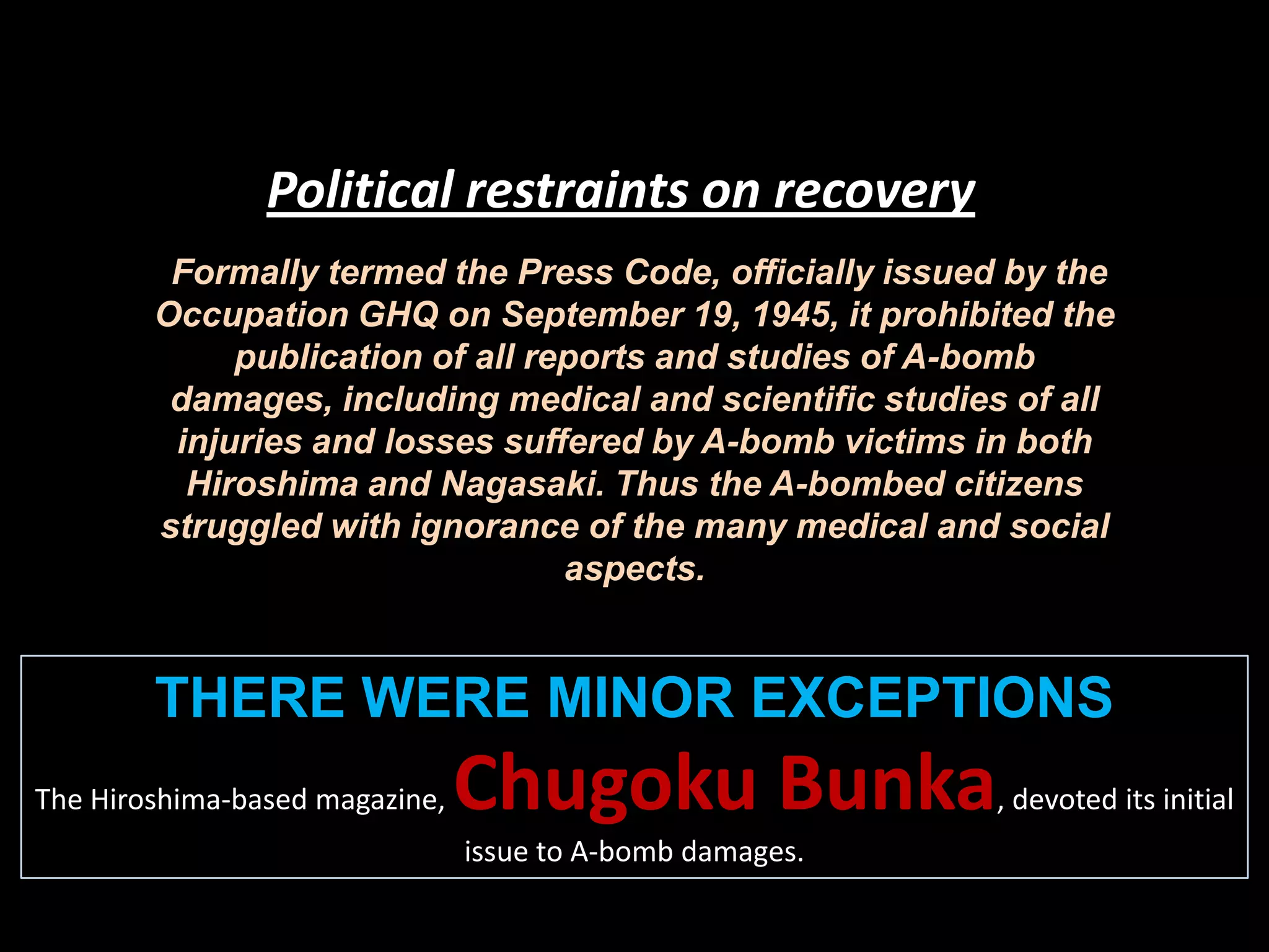 Atomic bomb blasting of Hiroshima and Nagasaki .ppt