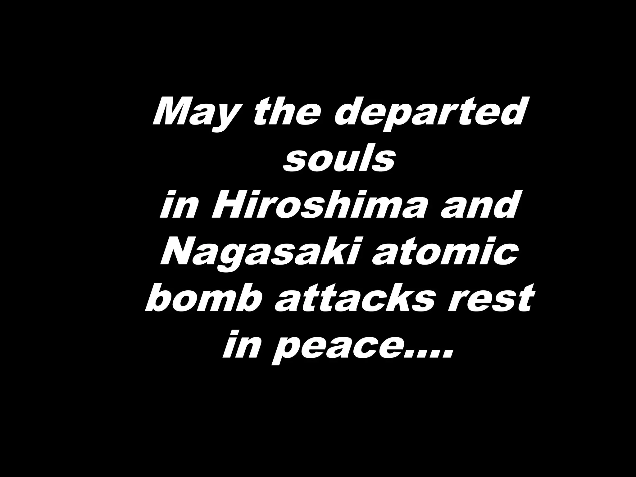 Atomic bomb blasting of Hiroshima and Nagasaki .ppt