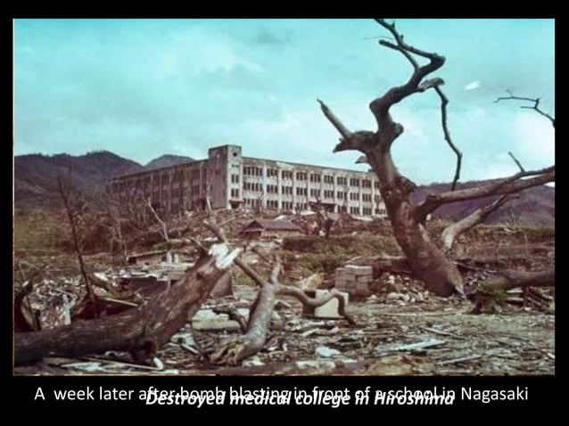 Atomic bomb blasting of Hiroshima and Nagasaki .ppt | Injuries | Diseases and Conditions